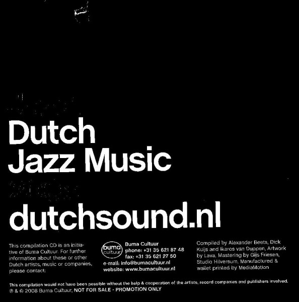 Dutch Jazz Music (compilation cd) – Foundation Paul van Kemenade